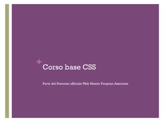 Guida introduttiva al css | PPT | Free Download