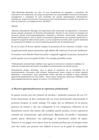 Guida alla scrittura del profilo LinkedIn | PDF