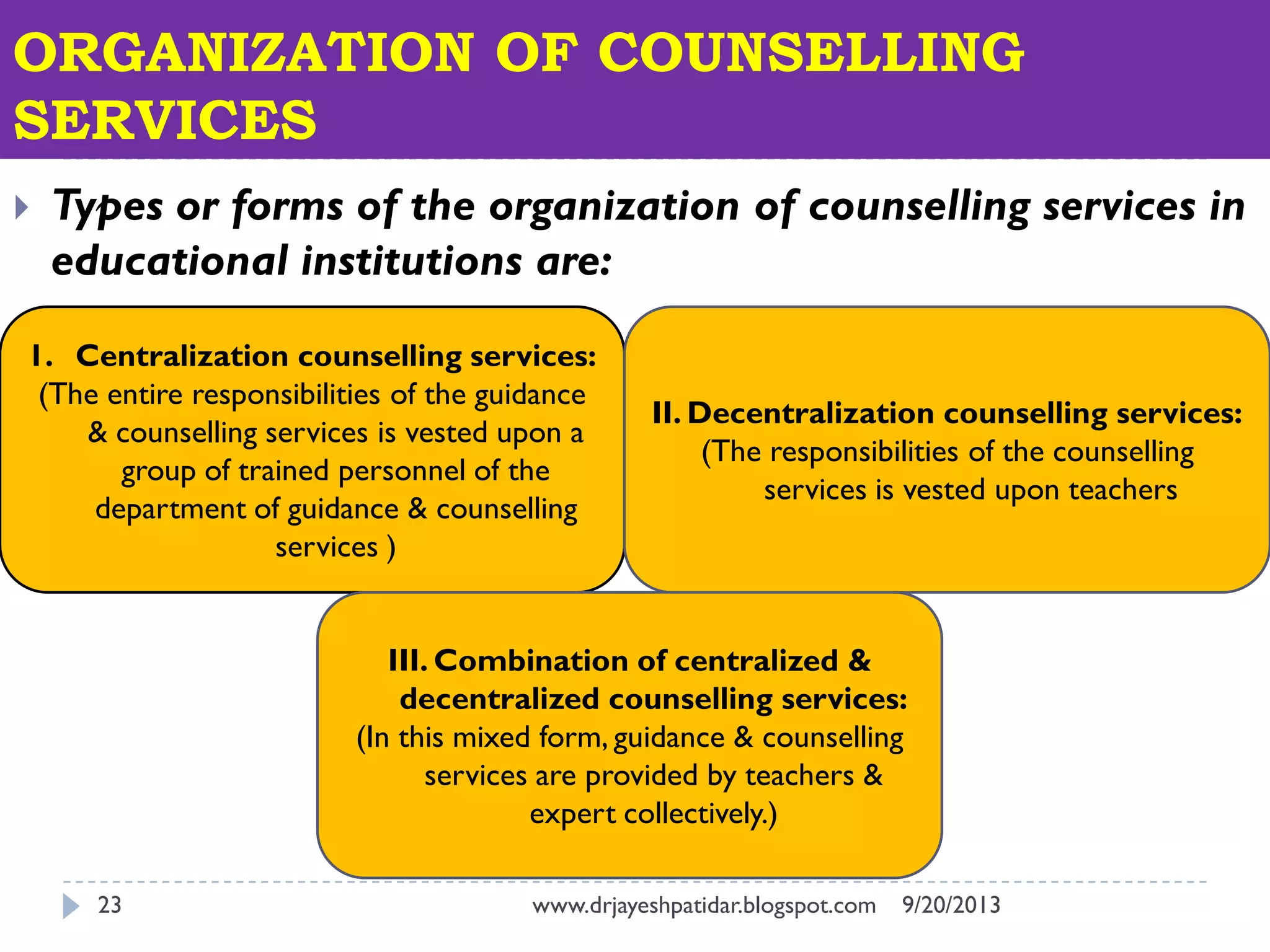 Guidance and counselling | PDF