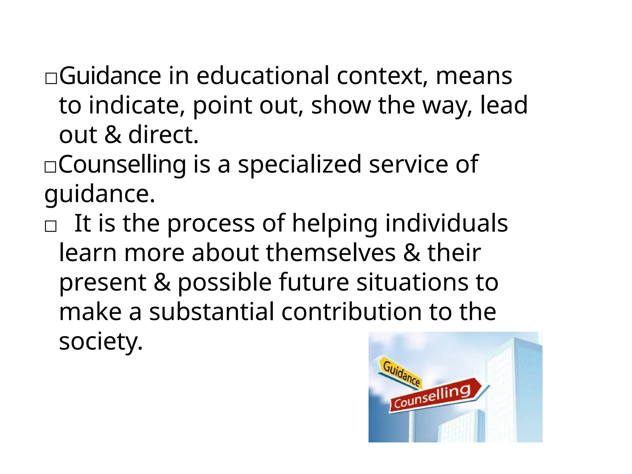 guidance and counselling ppt for B.Sc Nursing Students | PPTX