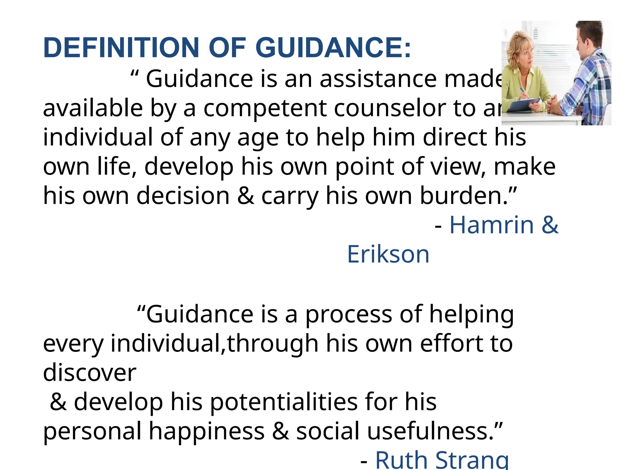 guidance and counselling ppt for B.Sc Nursing Students | PPTX