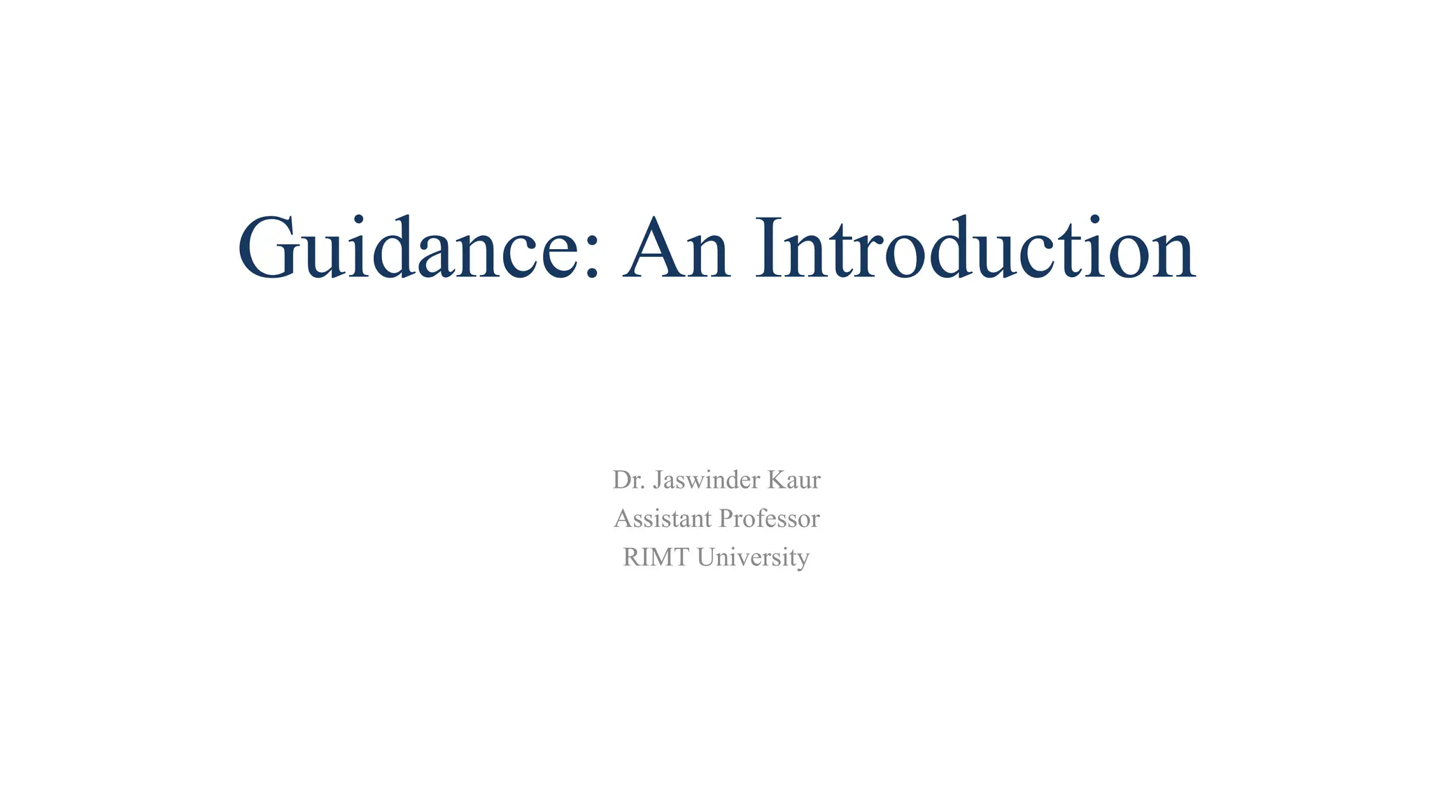 Guidance-An Introduction.pptx
