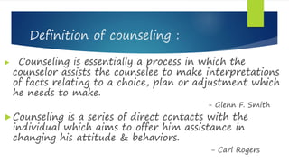Guidance and counseling | PPT