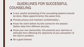 Guidance and counseling | PDF