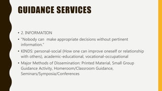 Guidance and counseling in the k 12 program | PPTX