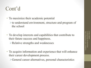 Guidance and counseling presentation | PPTX
