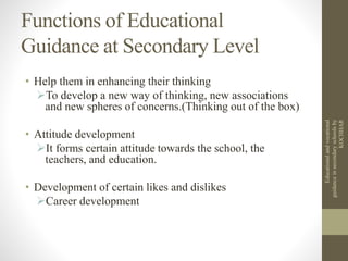 Guidance and counseling presentation | PPTX