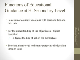 Guidance and counseling presentation | PPTX