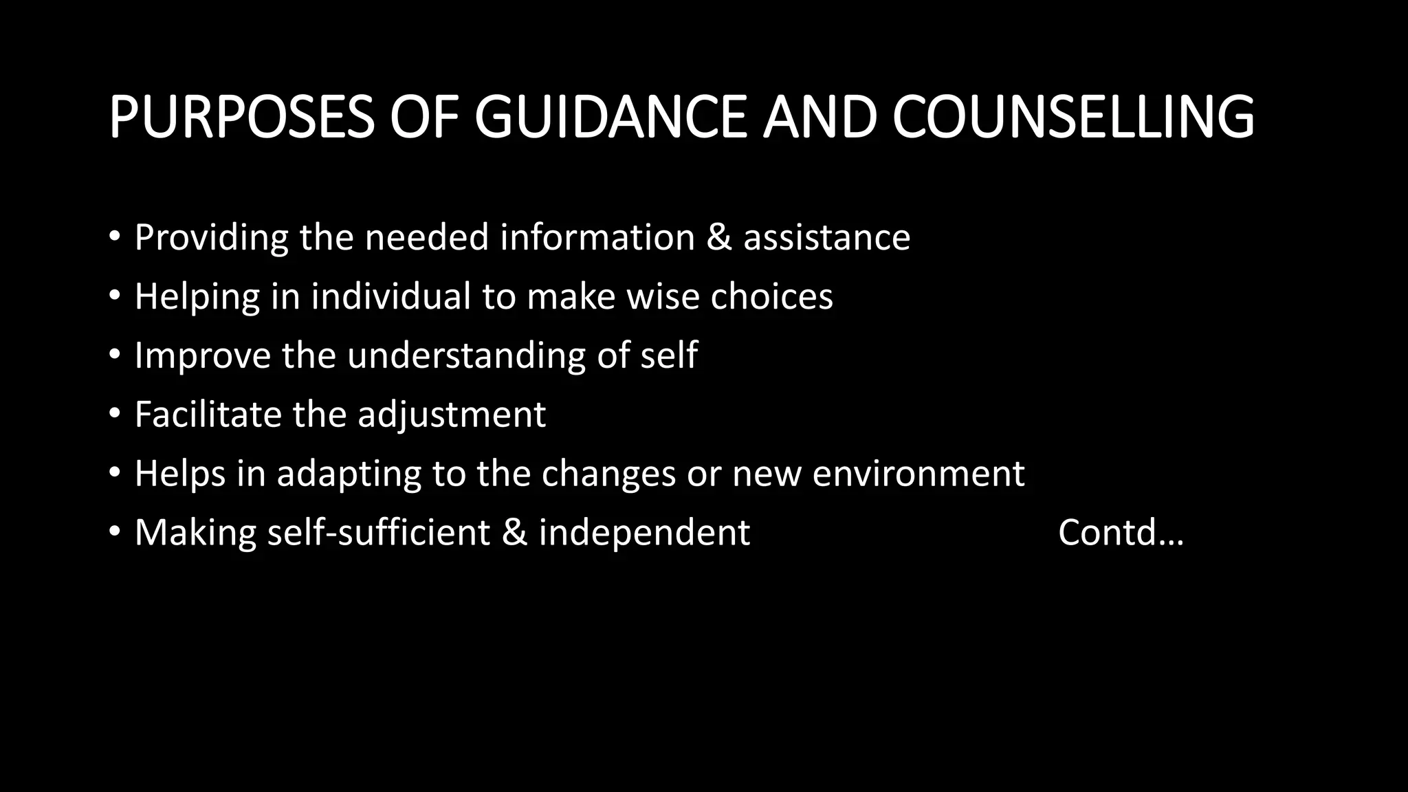 Guidance and counselling | PPTX