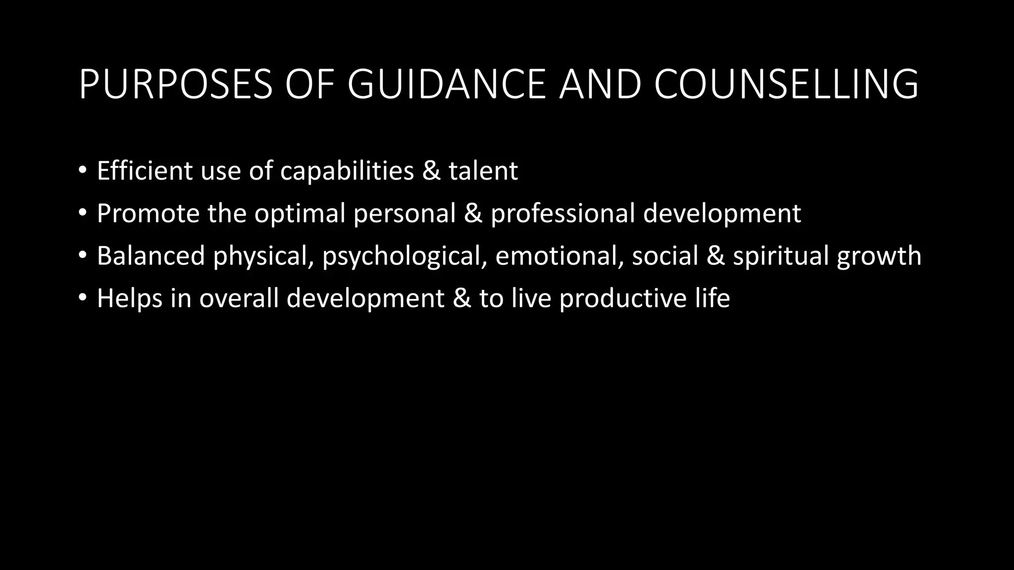 Guidance and counselling | PPTX