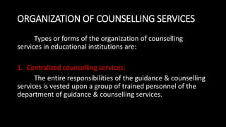 Guidance and counselling | PPTX