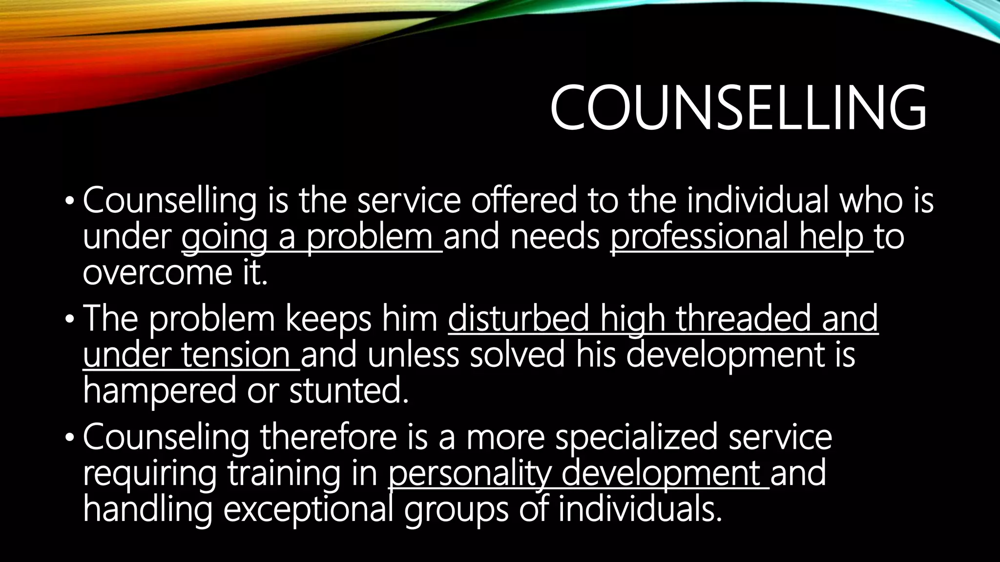 Guidance and counselling | PPT | Free Download