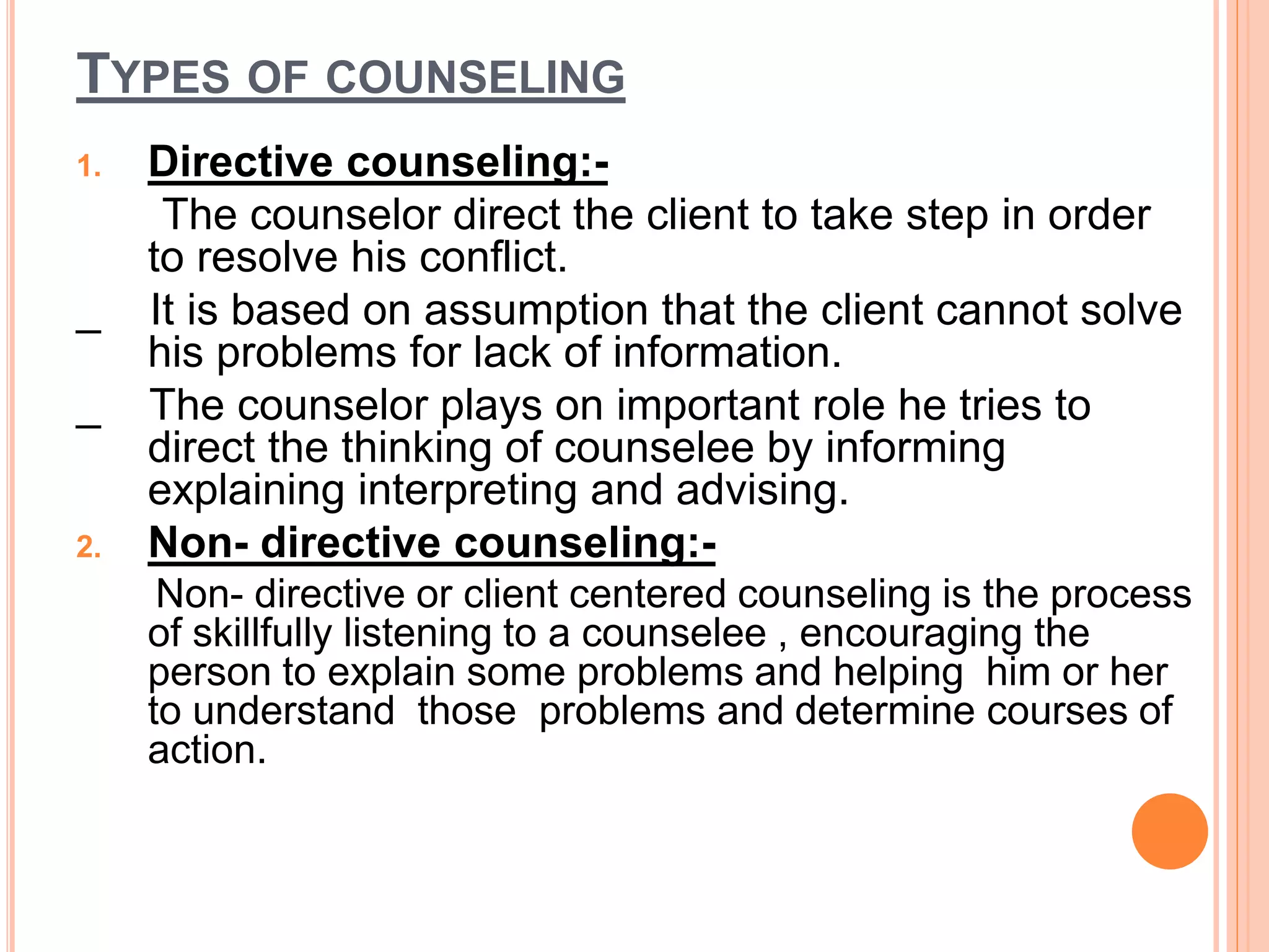 Guidance and counselling | PPTX