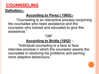 Guidance and counselling | PPTX