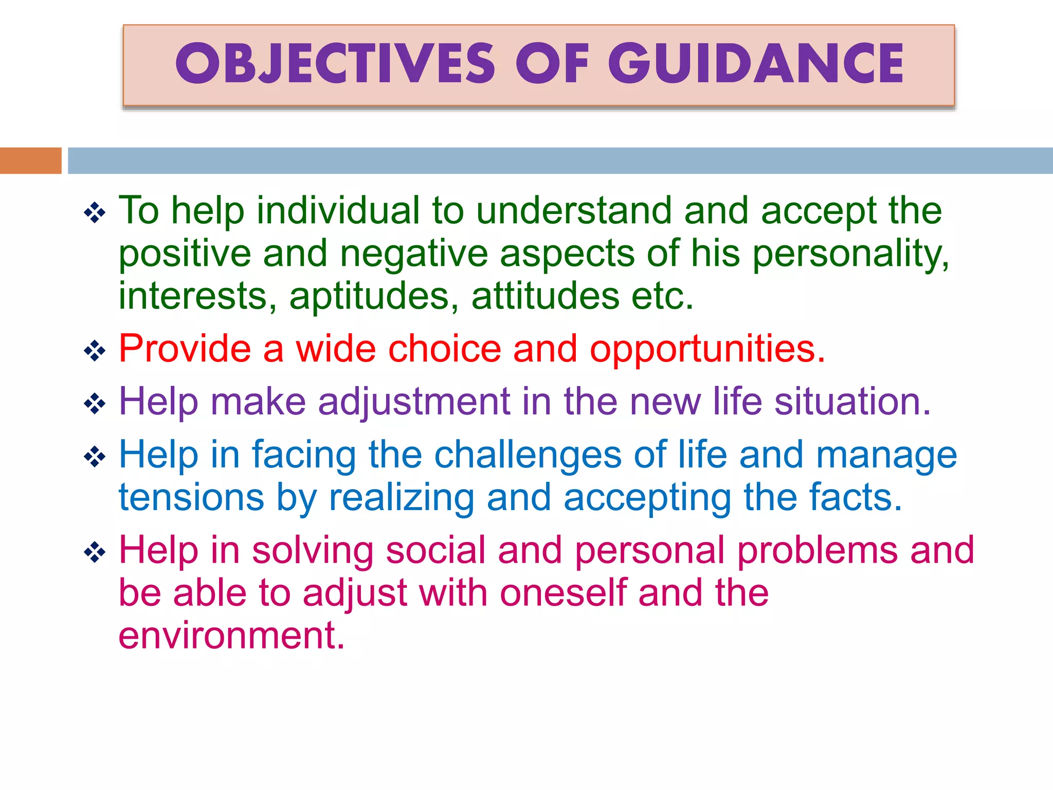 Guidance and counselling | PPTX