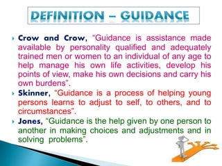 Guidance and counselling | PPT