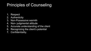 Guidance and counselling | PPTX