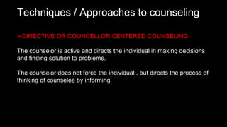 Guidance and counselling | PPTX