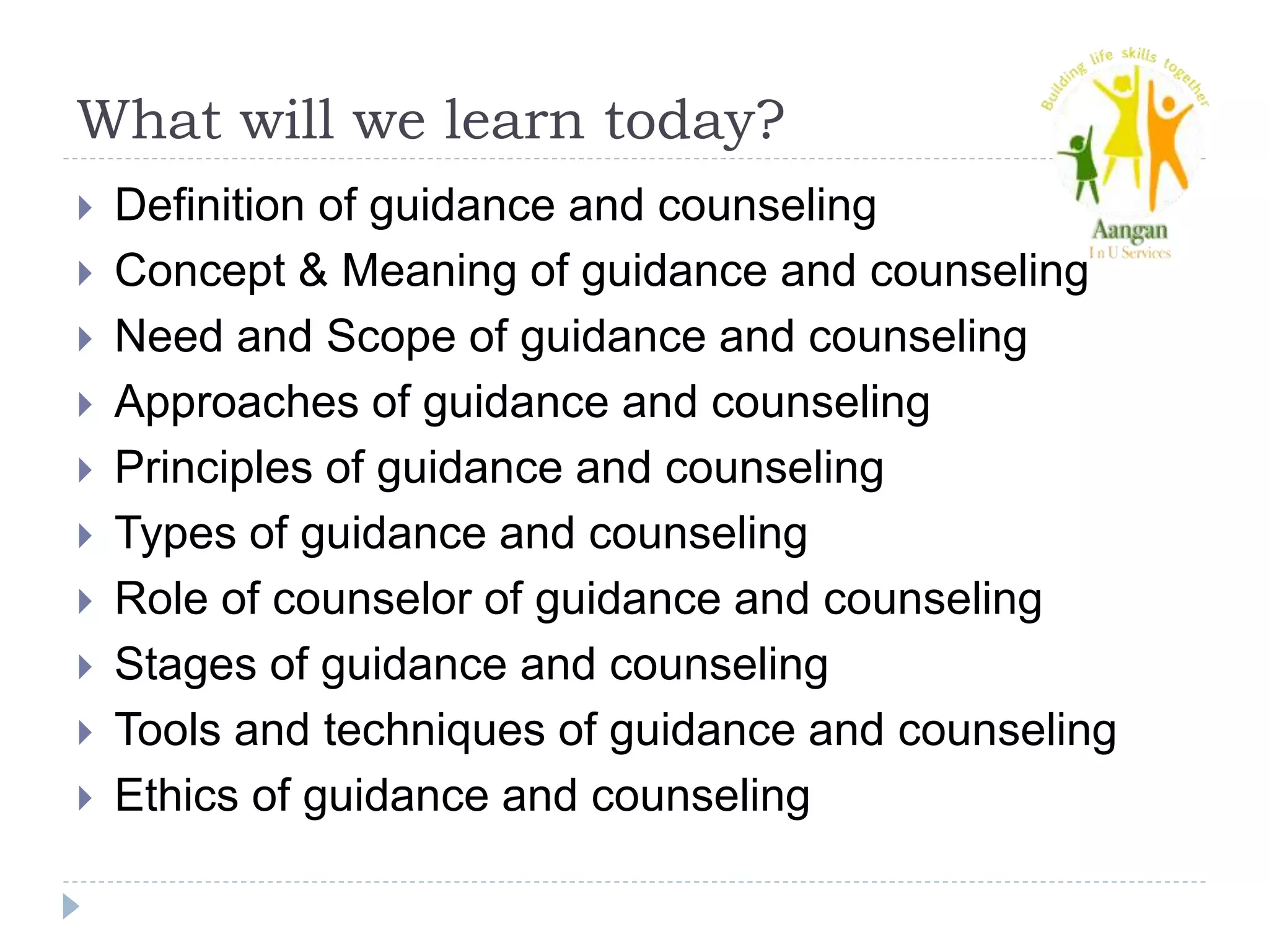 Guidance and counselling | PPTX