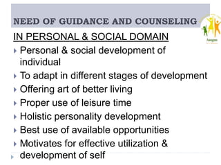 Guidance and counselling | PPTX