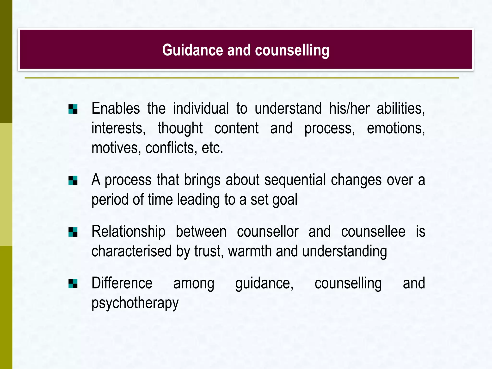 Guidance and Counselling: Assessment and Intervention | PPTX