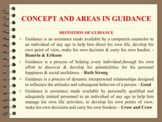 Guidance and Counselling_Unit_I.ppt | Educational Assessment | Education