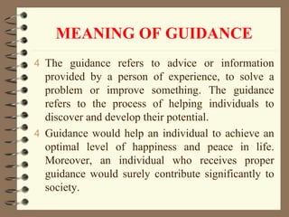 Guidance and Counselling_Unit_I.ppt | Educational Assessment | Education