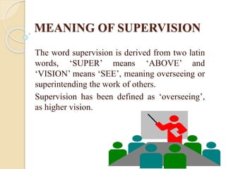 Guidance and supervision | PPTX