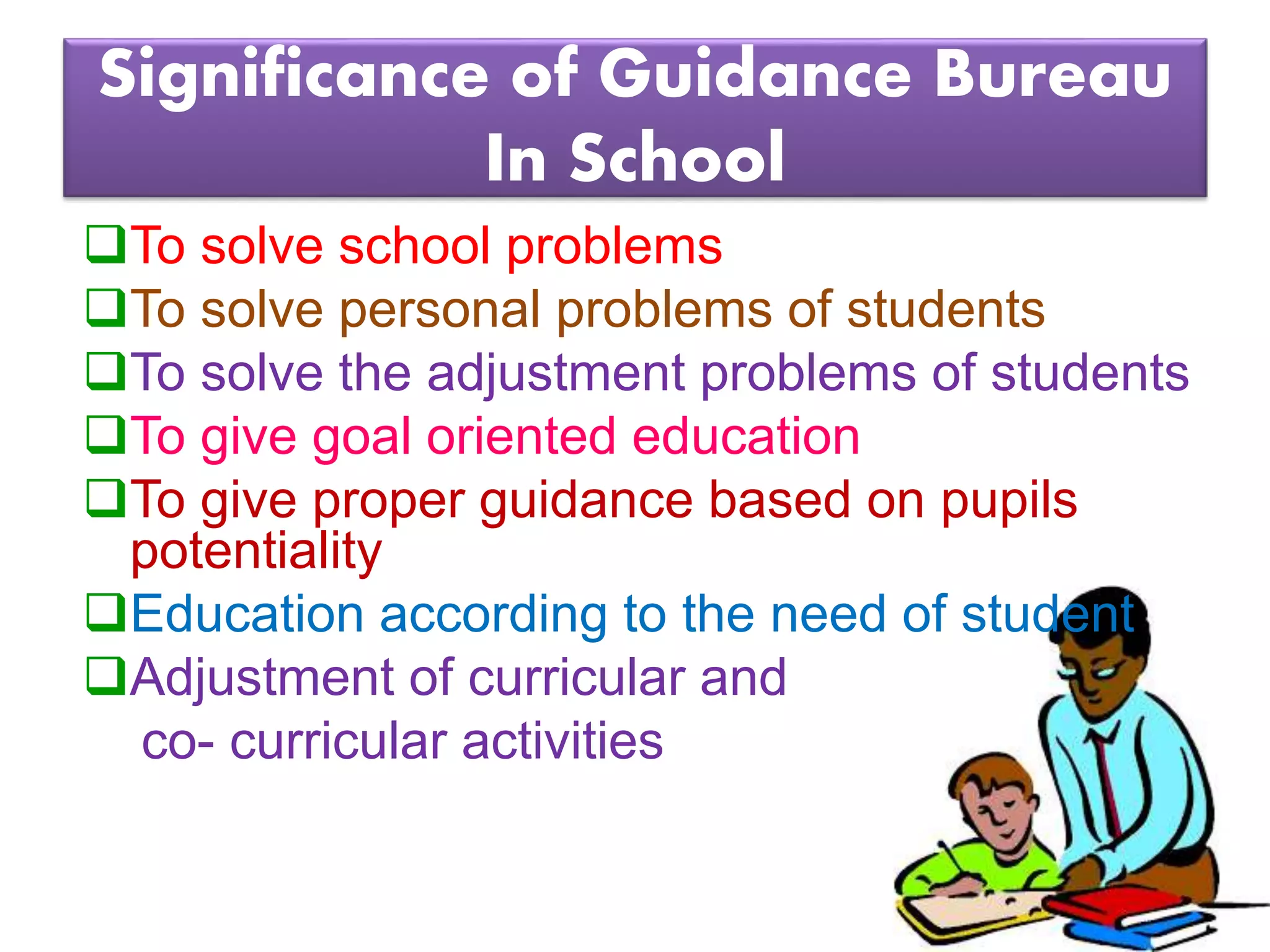 Guidance bureau in schools | PPTX