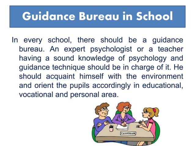 Guidance bureau in schools | PPT