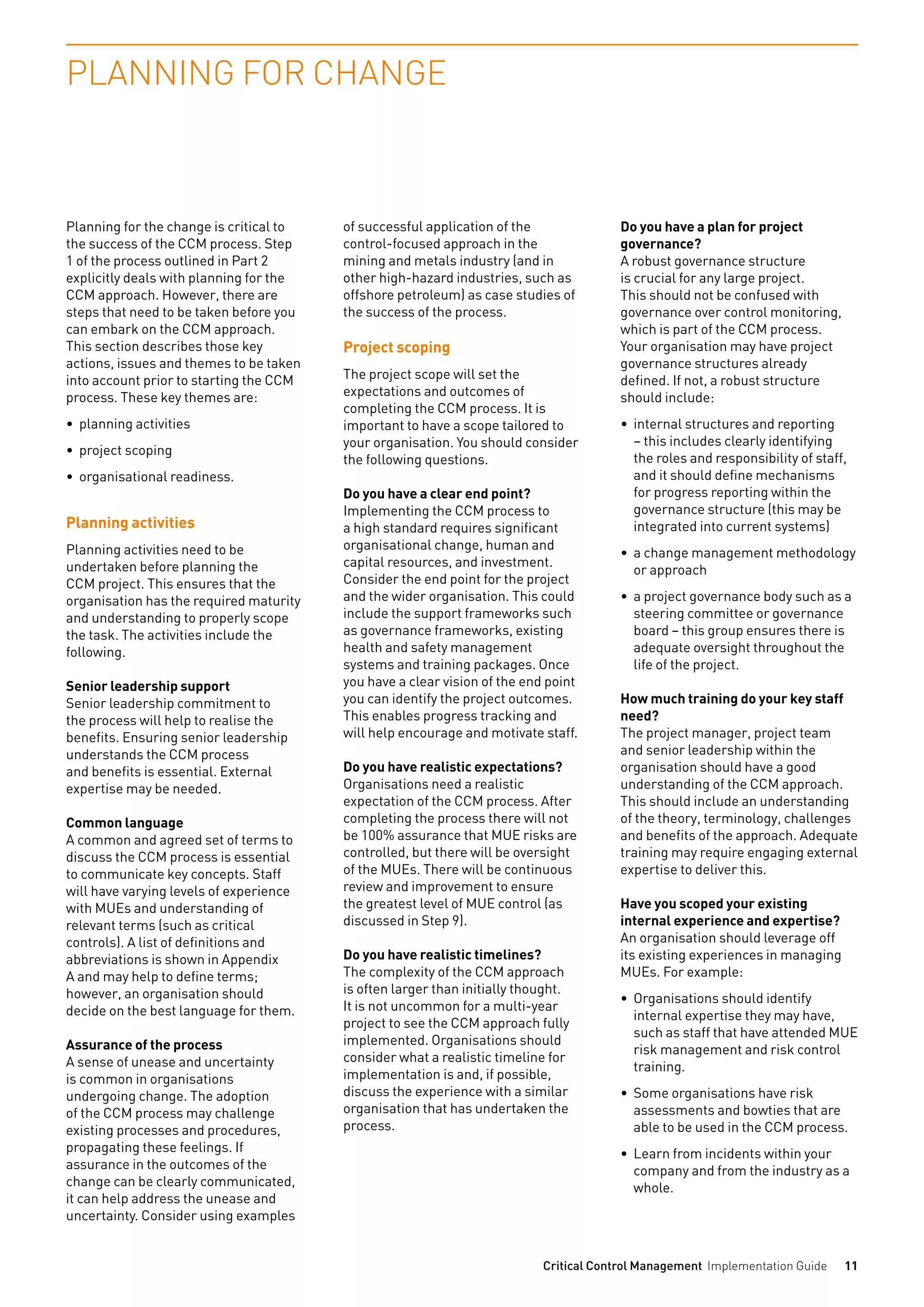 ICMM Critical Control Management Implementation Guide | PDF