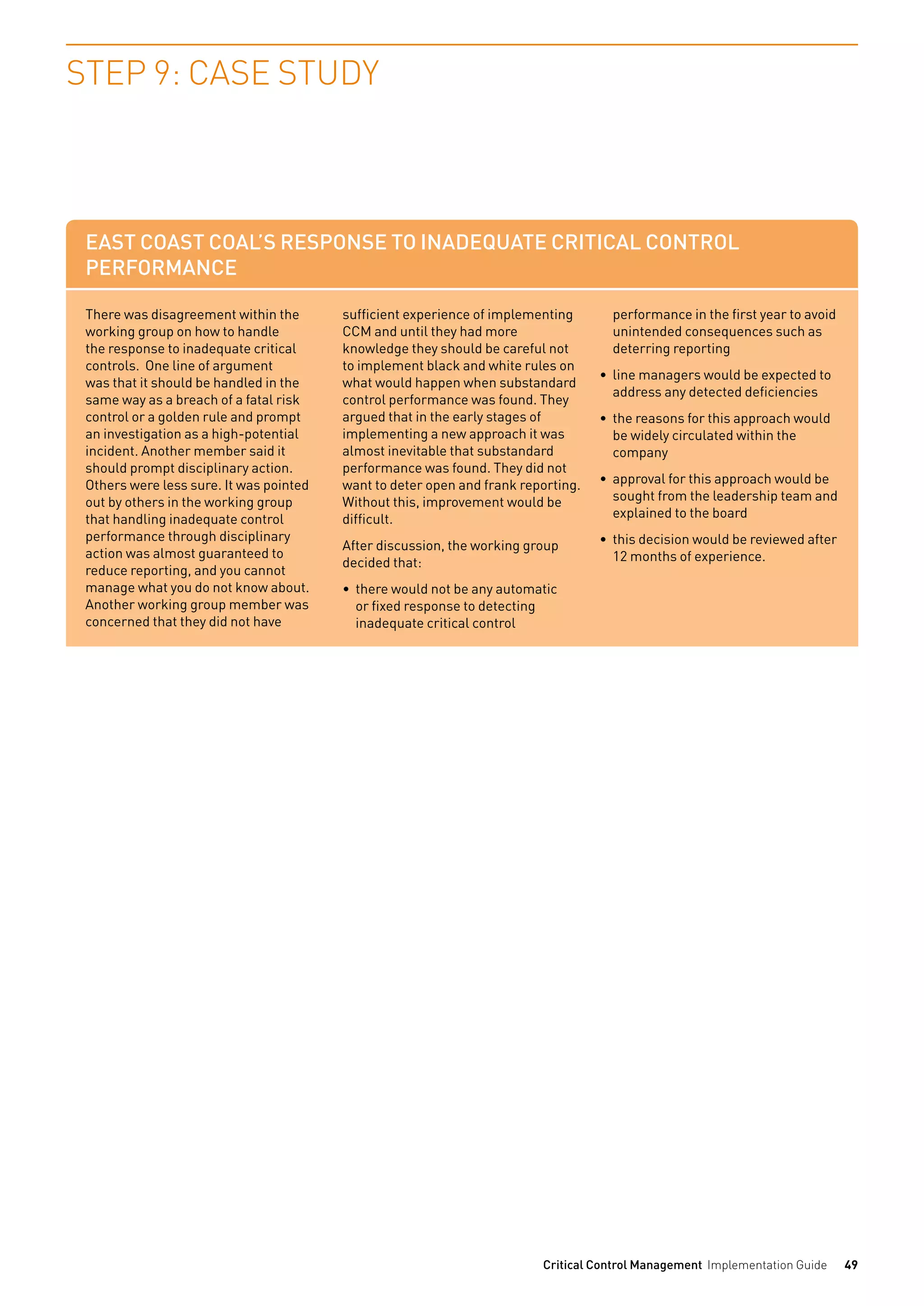 ICMM Critical Control Management Implementation Guide | PDF