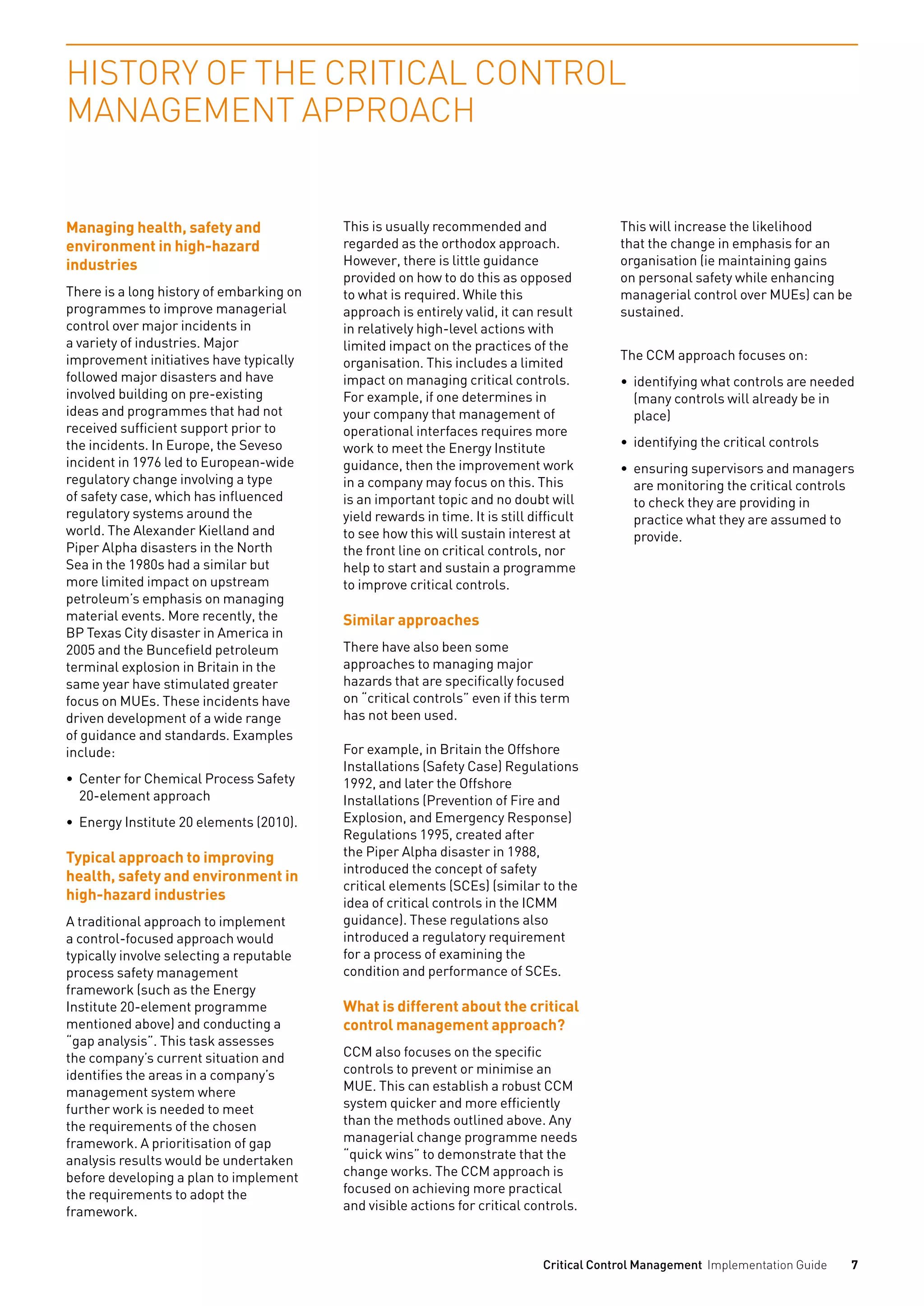 ICMM Critical Control Management Implementation Guide | PDF