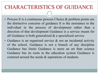 Guidance & coucelling | PPTX | Education