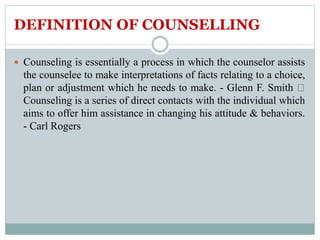 Guidance & counselling | PPTX