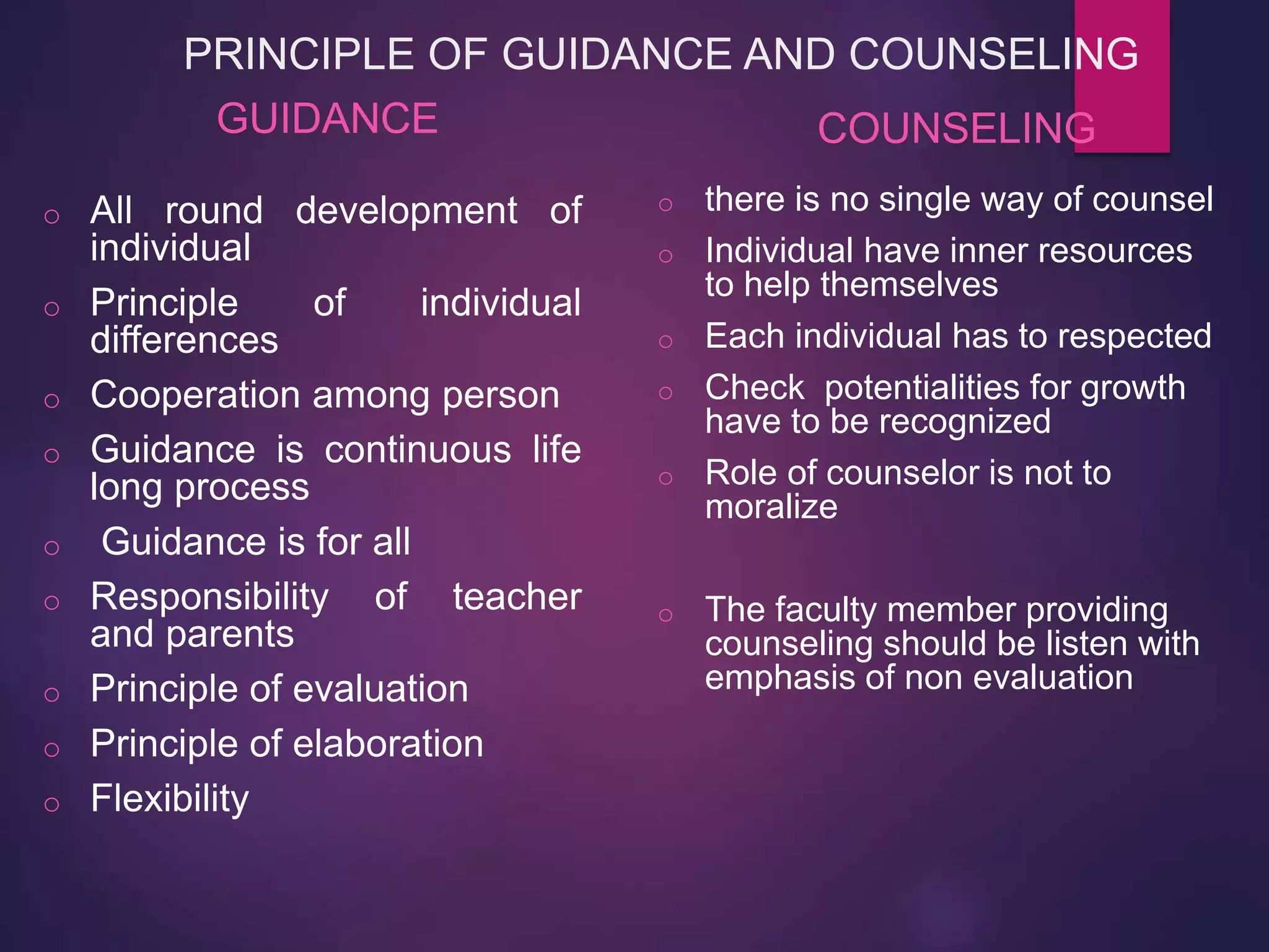 Guidance & counseling | PPTX