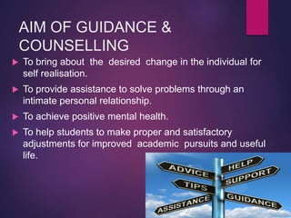 Guidance & counseling | PPTX | Educational Assessment | Education