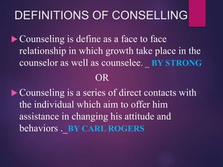 Guidance & counseling | PPTX | Educational Assessment | Education