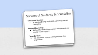 Key Aspects and Applications of Guidance & Counseling | PPTX