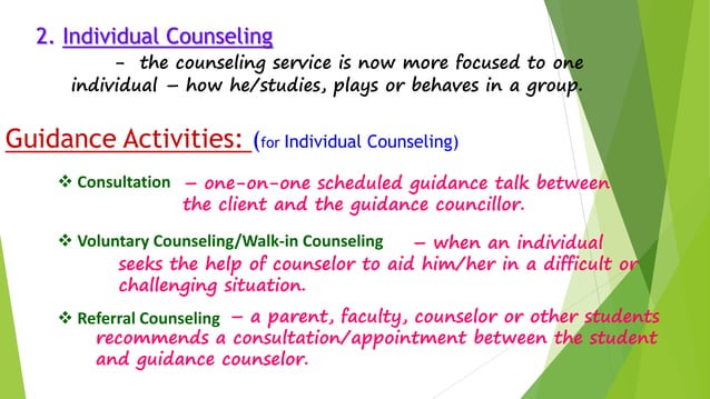 Guidance & counseling: Guidance Services | PPTX