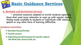 Guidance & counseling: Guidance Services | PPTX