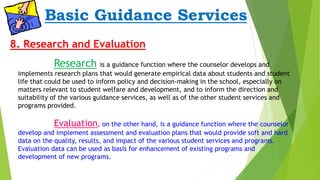 Guidance & counseling: Guidance Services | PPTX