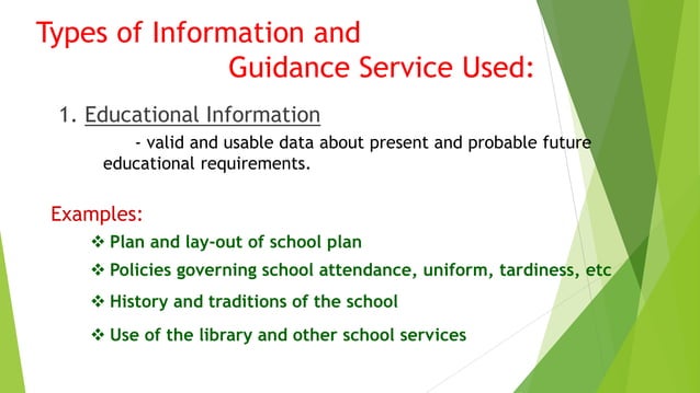 Guidance & counseling: Guidance Services | PPTX