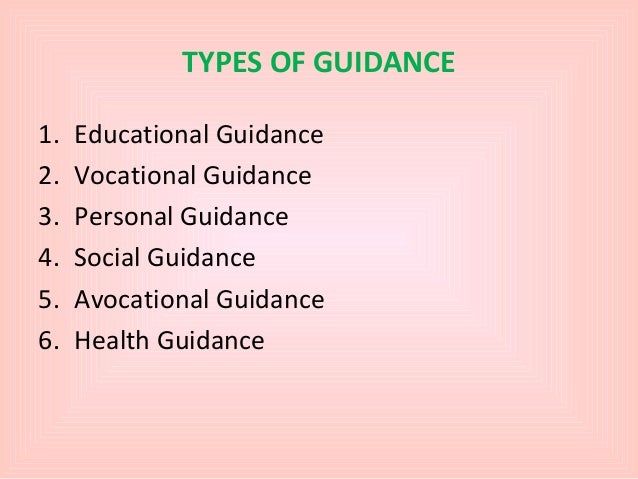 Guidance & counselling Guidance & counselling