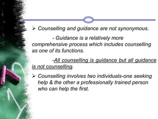 Guidance & counselling | PPTX