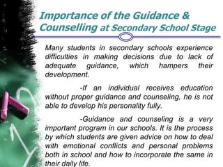 Guidance & counselling | PPTX