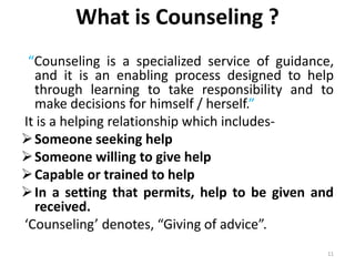Guidance and counseling | PPTX