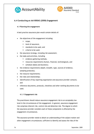 Guidance for aa1000 as 2008 assurance providers | PDF