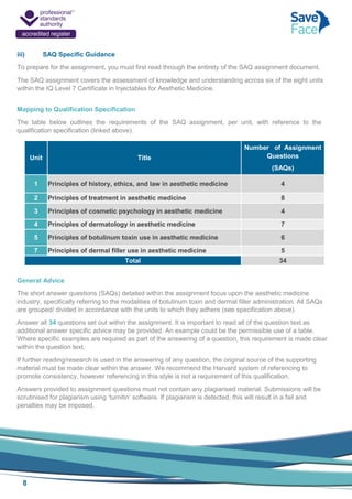 Guidance for aesthetic medicine qualifications | PDF