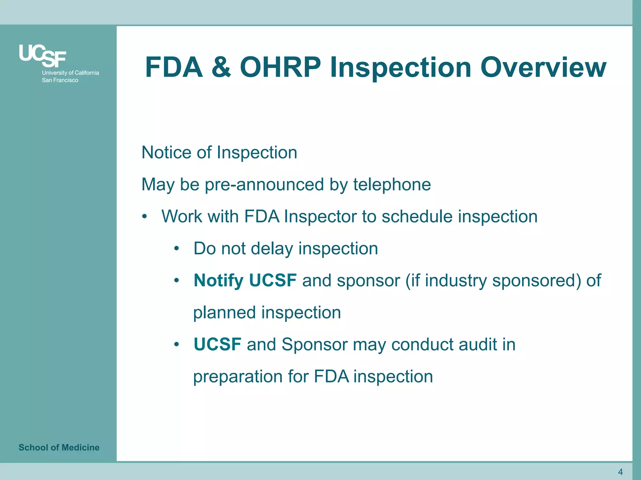 Preparing for a Clinical Research Monitoring Visit: Guidance for an FDA ...